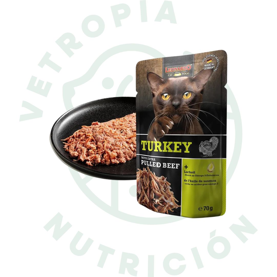 LEONARDO PULLED TURKEY EXTRA BEEF - Vetropía Nutrición